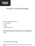 Problem-Centred Design | PDF | Curriculum | Learning