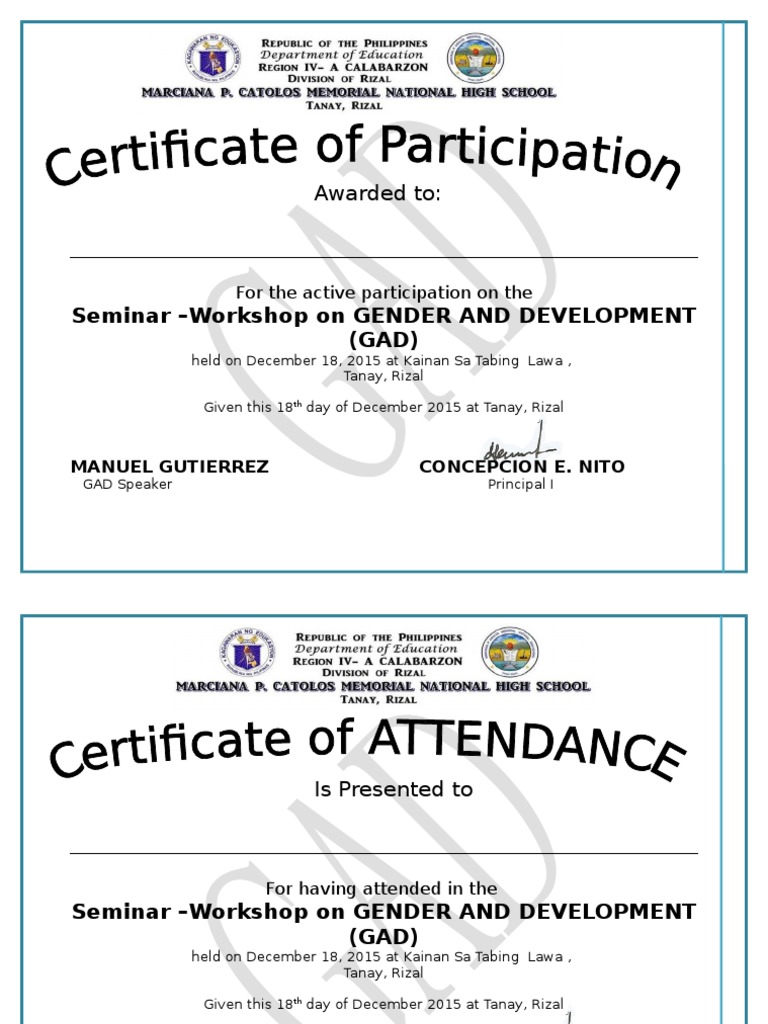 Certificate of Participation | PDF