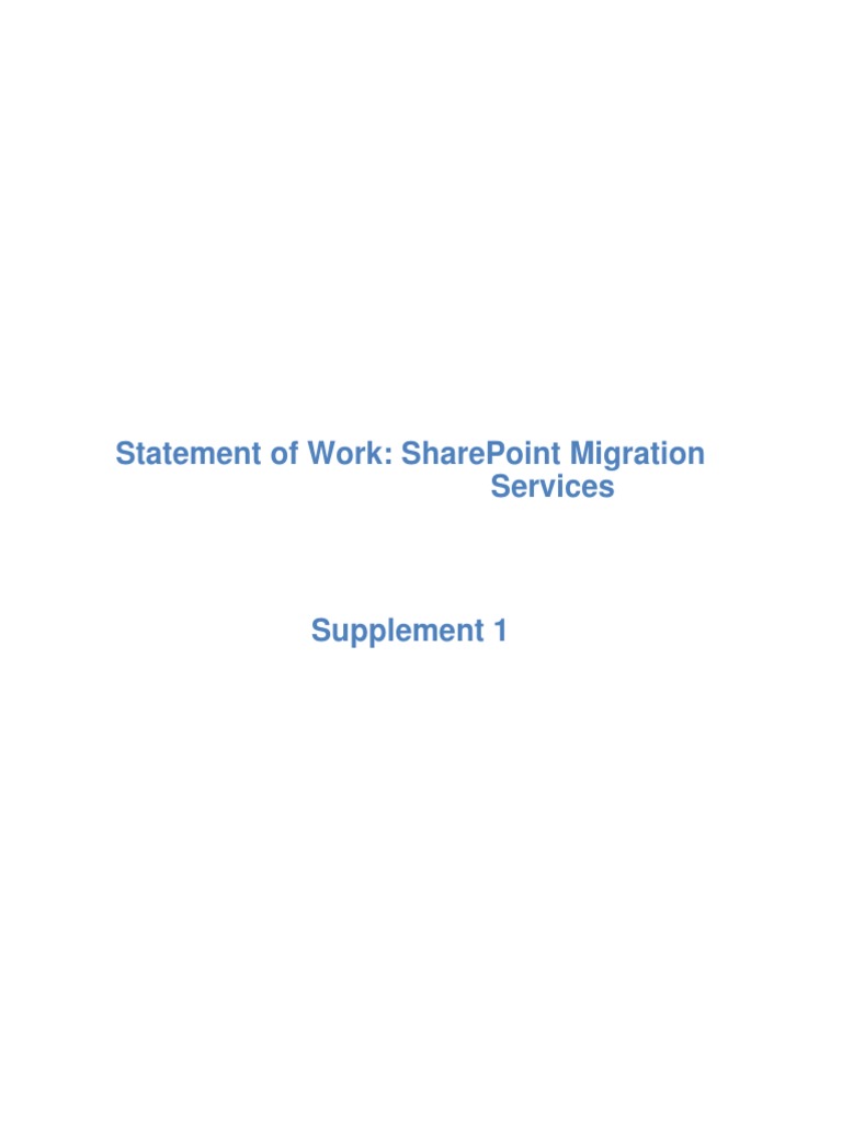 Migrating ODJFS SharePoint Environments to the DAS/OIT Enterprise Service | PDF | Share Point ...