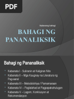 Ang Pananaliksik at Mga Bahagi Nito | PDF