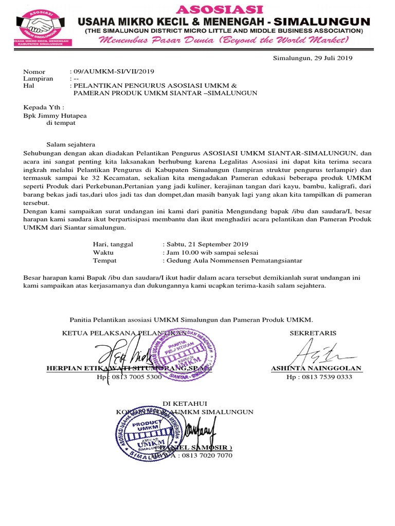 Usaha Mikro SIMALUNGUN Dengan TTD Dan Revisi Stempel-1 | PDF