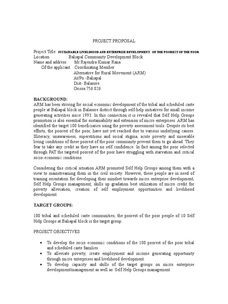 Project Proposal | PDF | Poverty | Poverty & Homelessness