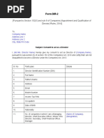 LLP Consent Form 9 and Subscribers Sheet | PDF | Limited Liability ...
