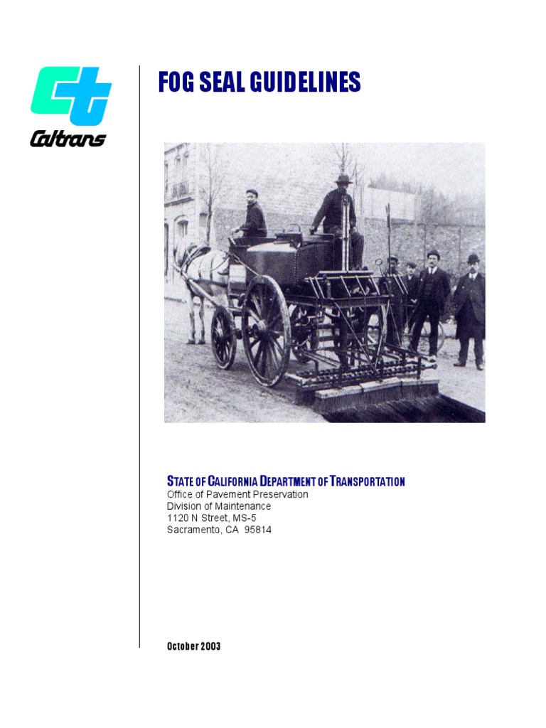 California Fog Seal Application Guidelines | PDF | Road Surface | Road