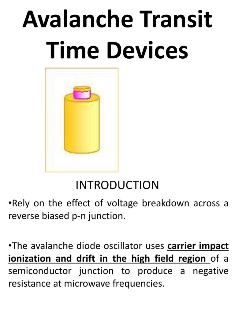 Avalanche Diode Oscillator Guide | PDF | P–N Junction | Diode