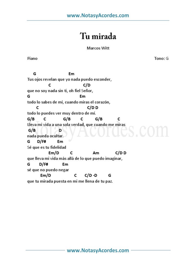 Tu Mirada Marcos Witt Pdf