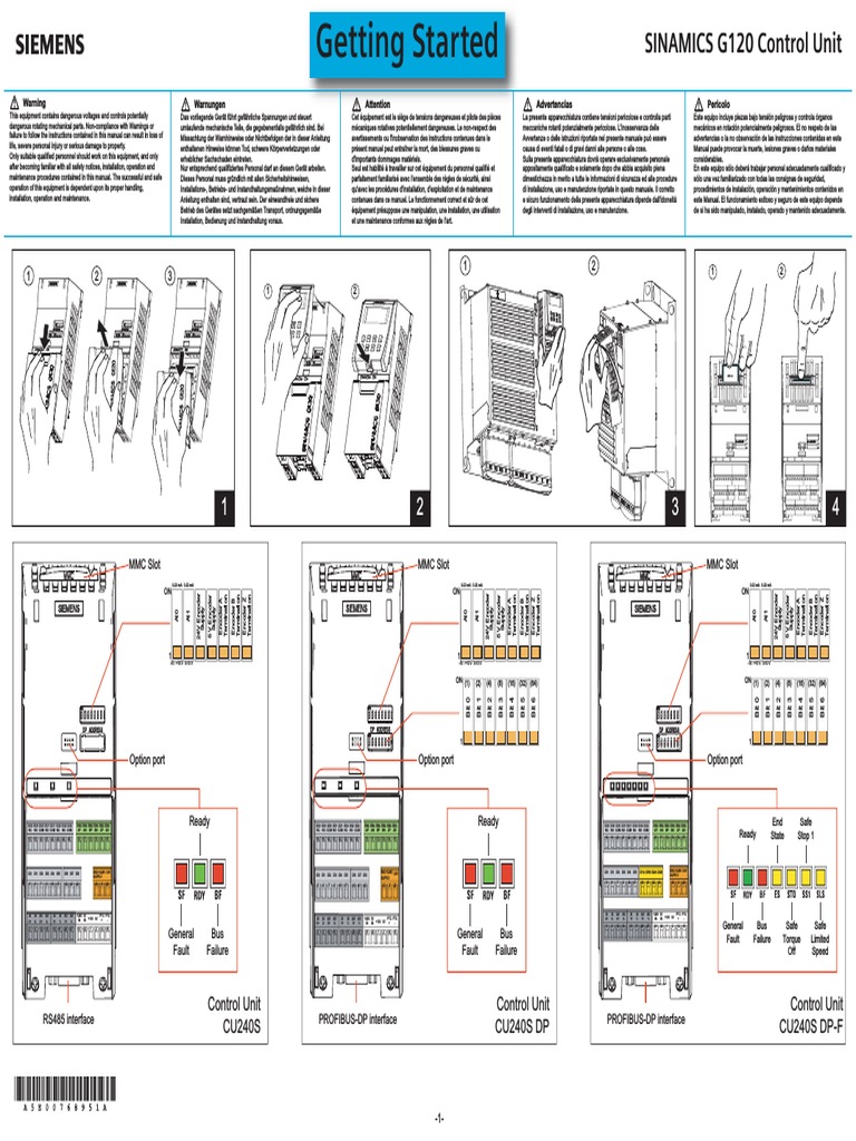 Getting Started CU240S 05-06 En-De | PDF | Nature