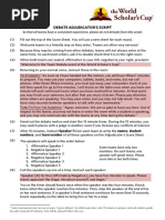 Debate Template Scripts | Pdf | Argument | Logic