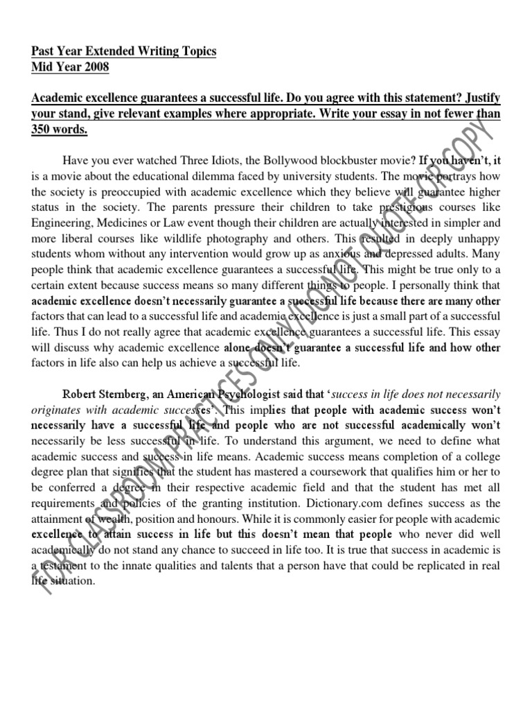 Examples of Extended Writing | PDF | Saving | Wealth