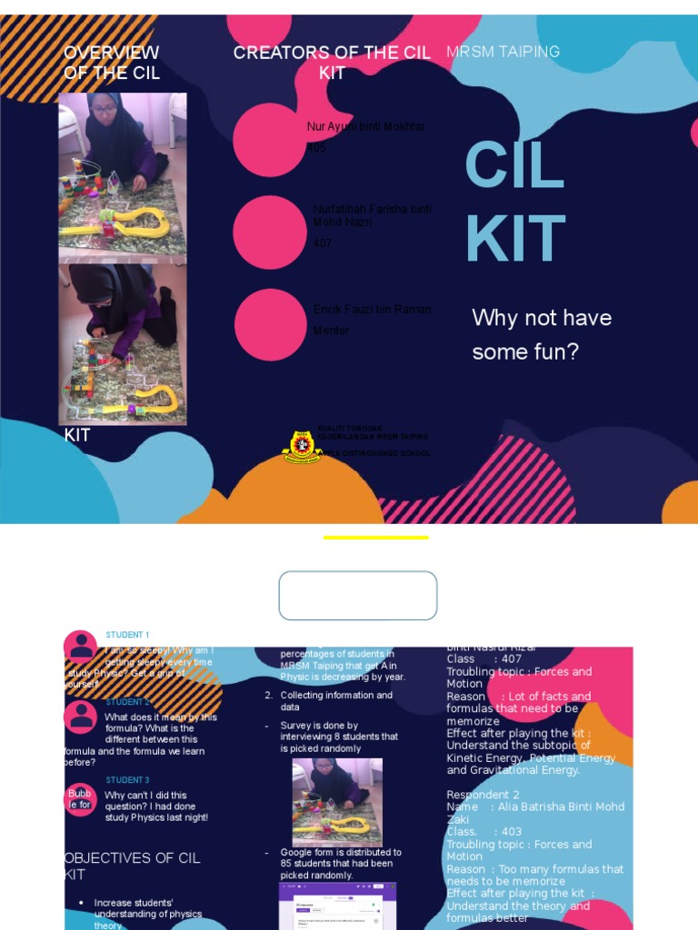CIL KIT: Why Not Have Some Fun? | PDF | Force | Physics