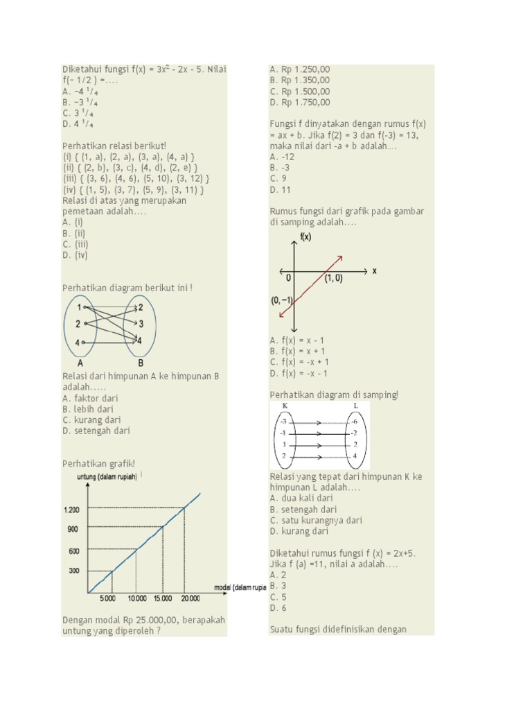 Fungsi Kelas 8 | PDF