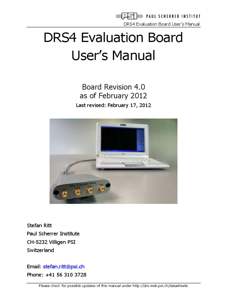 DRS4 Manual Rev40 | PDF | Field Programmable Gate Array | Analog To ...