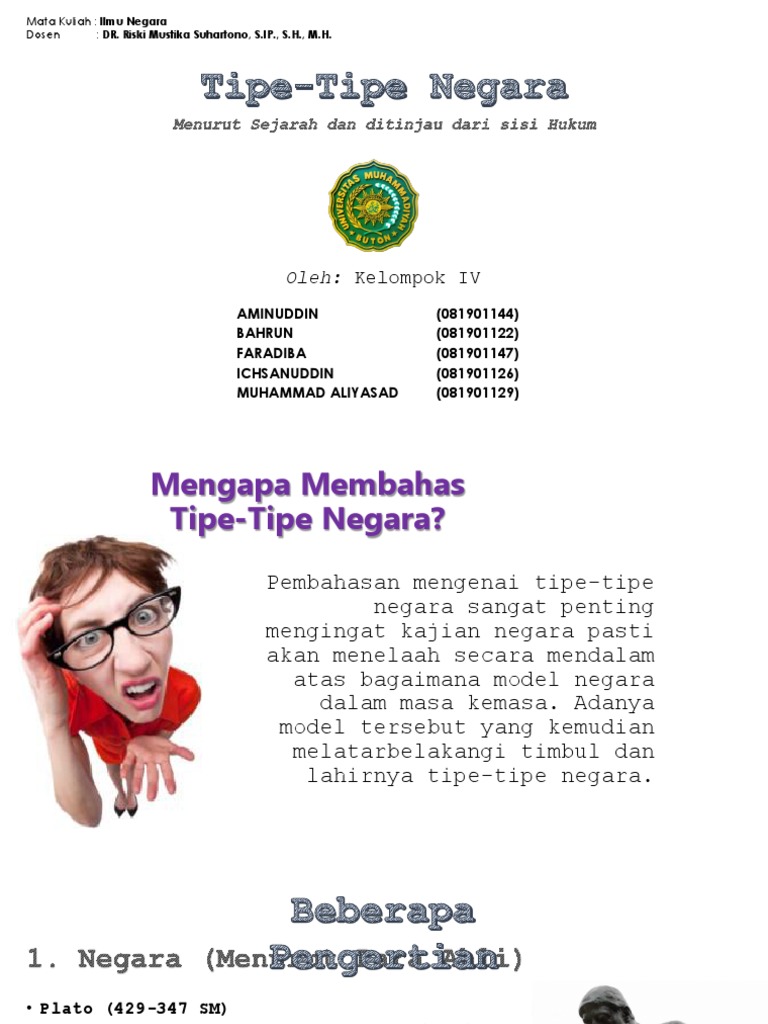 Bahan Presentasi: Tipe Tipe Negara | PDF