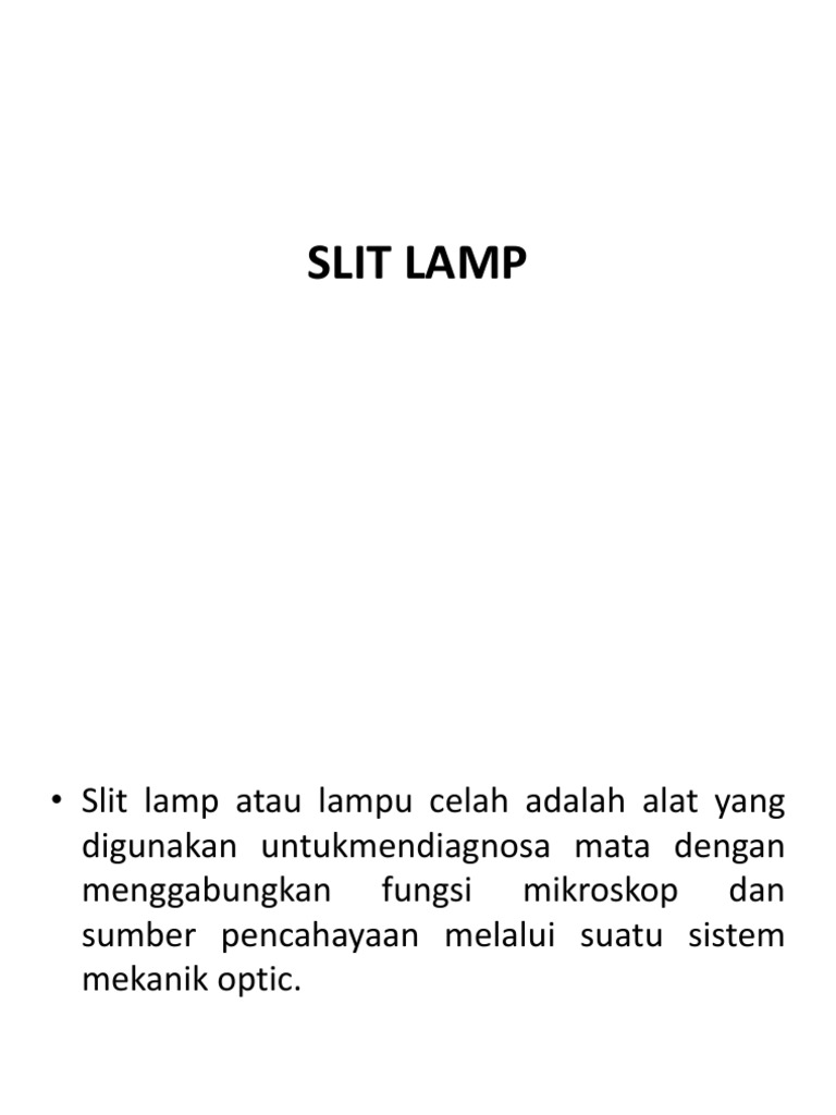Slit Lamp | PDF
