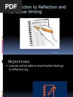 Writing A Reflective Log | PDF | Learning | Experience