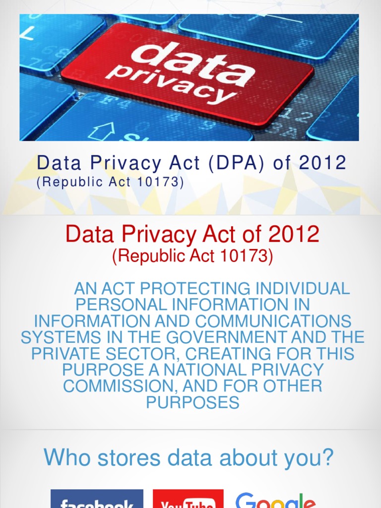 Data Privacy Act of 2012 | PDF | Personally Identifiable Information ...