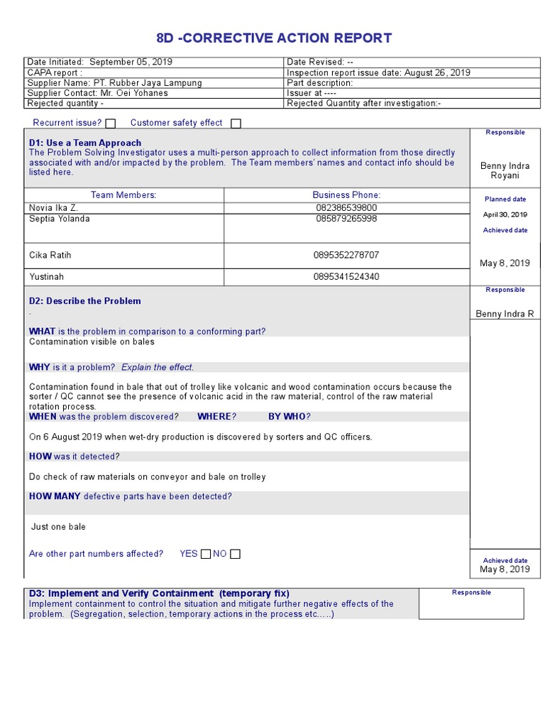 Providing Effective Containment and Implementing Permanent Corrective ...