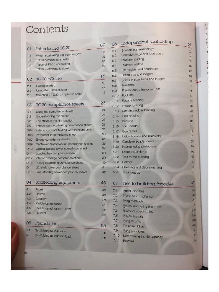 TG20-13 Scaffold Sign Off Sheets | PDF
