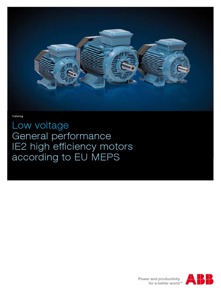 Abb Motor Catalague1 PDF | PDF | Electric Motor | Electric Generator