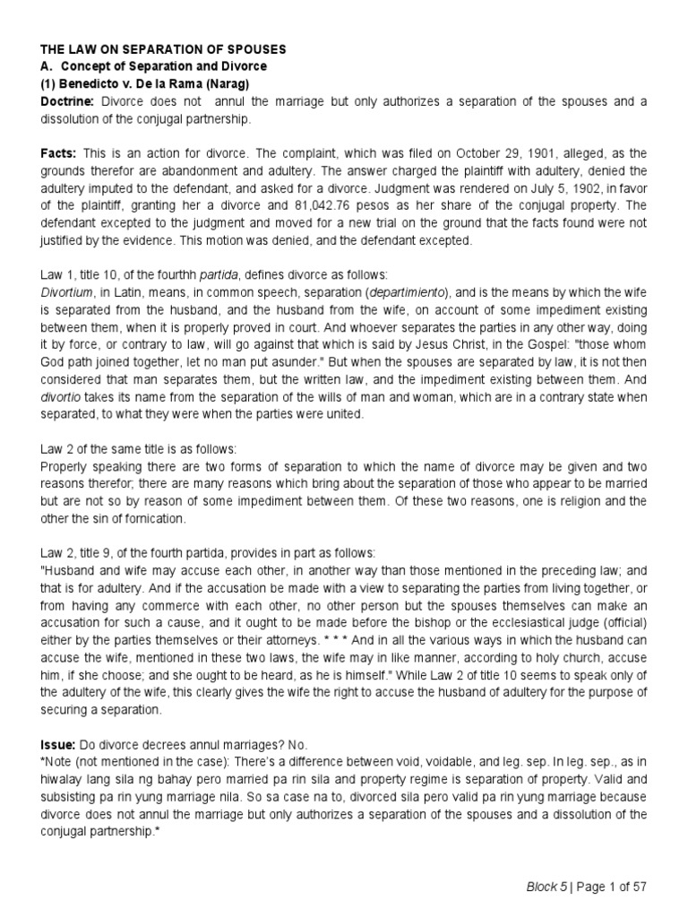 Legal Separaion | PDF
