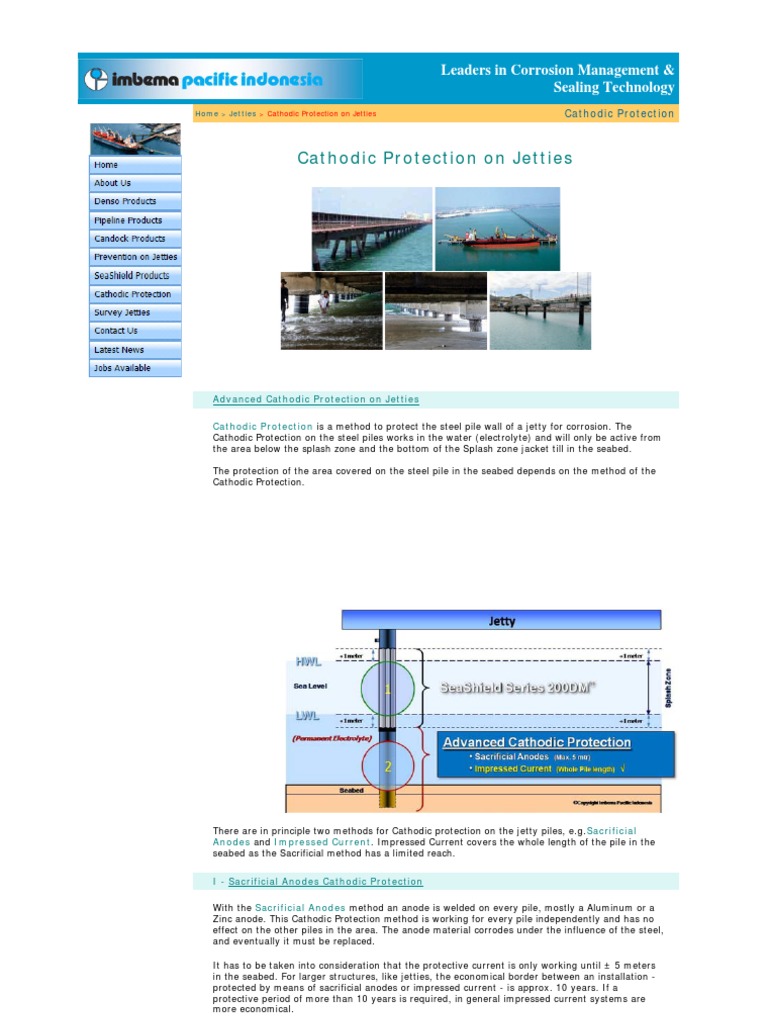 Cathodic Protection On Jetties | PDF | Deep Foundation | Anode