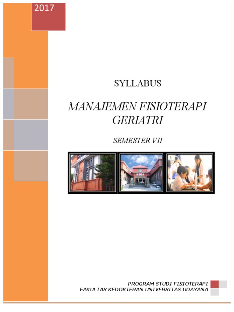 Manajemen Fisioterapi Geriatri: Syllabus | PDF