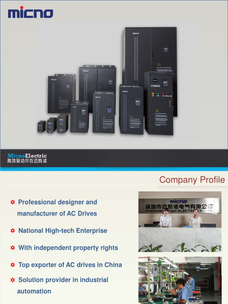 MICNO Company Profile | PDF | Power Inverter | Alternating Current