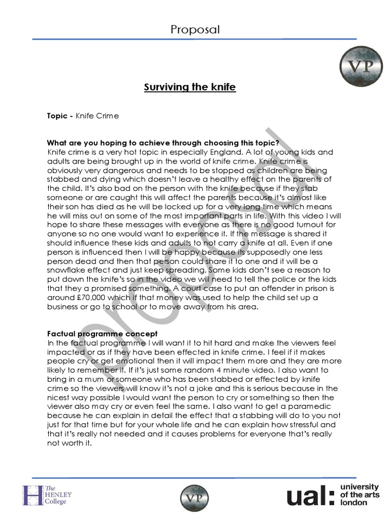 Proposal | Download Free PDF | Crime & Violence | Crime Thriller