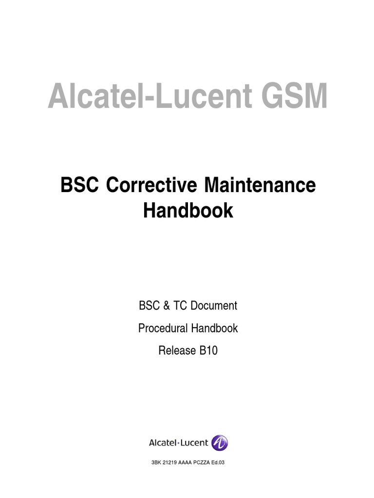 Alcatel BSC G2 Maintenance Handbook | PDF | Electrical Engineering ...