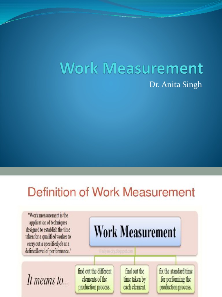 Work Measurement | PDF | Human Factors And Ergonomics | Sampling ...