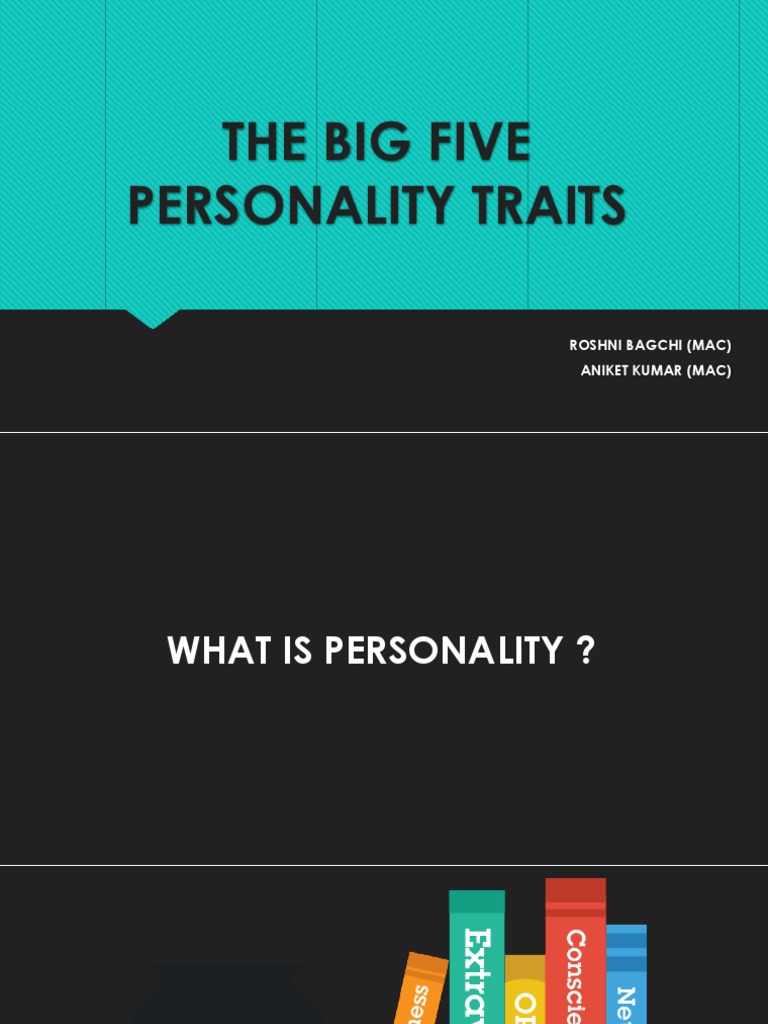 The Big Five Personality Traits | Download Free PDF | Action ...