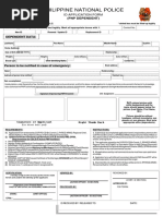 PNP ID Application Form Guidelines | PDF | Law