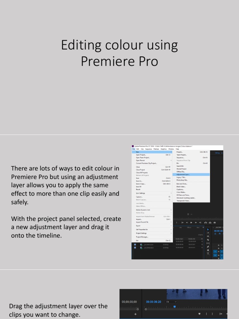 Premiere Pro Color Editing Guide | PDF | Computers