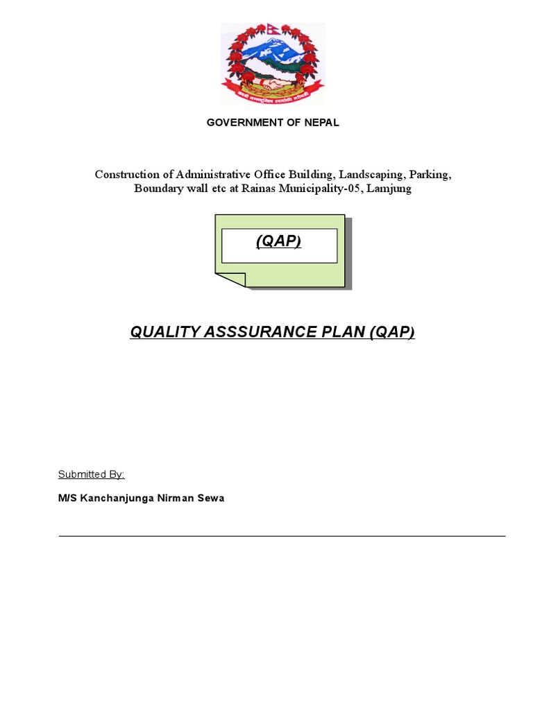 Quality Assurance Plan | PDF | Specification (Technical Standard ...