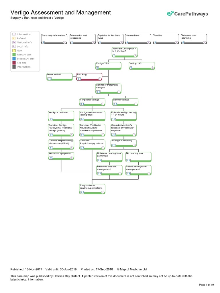 Vertigo Assessment and Management: Page 1 of 10 | PDF | Vertigo ...