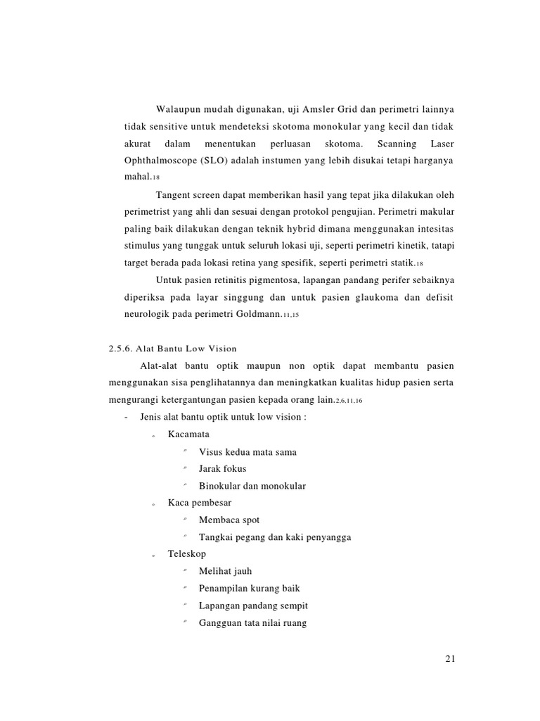Alat Bantu dan Terapi untuk Low Vision | PDF