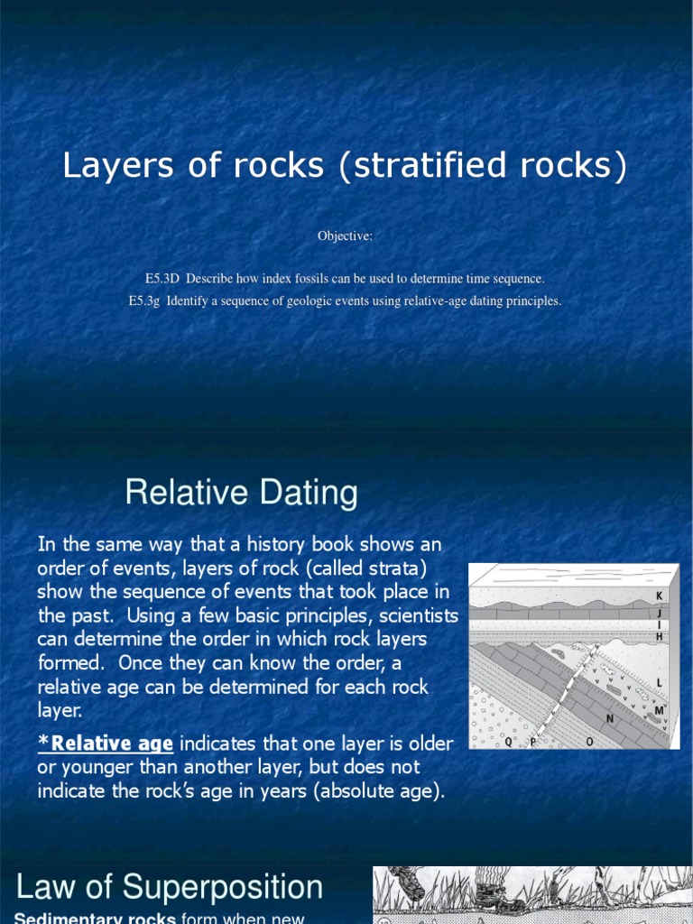 Layers of Rocks (Stratified Rocks) : Objective | PDF | Fossil | Rock ...