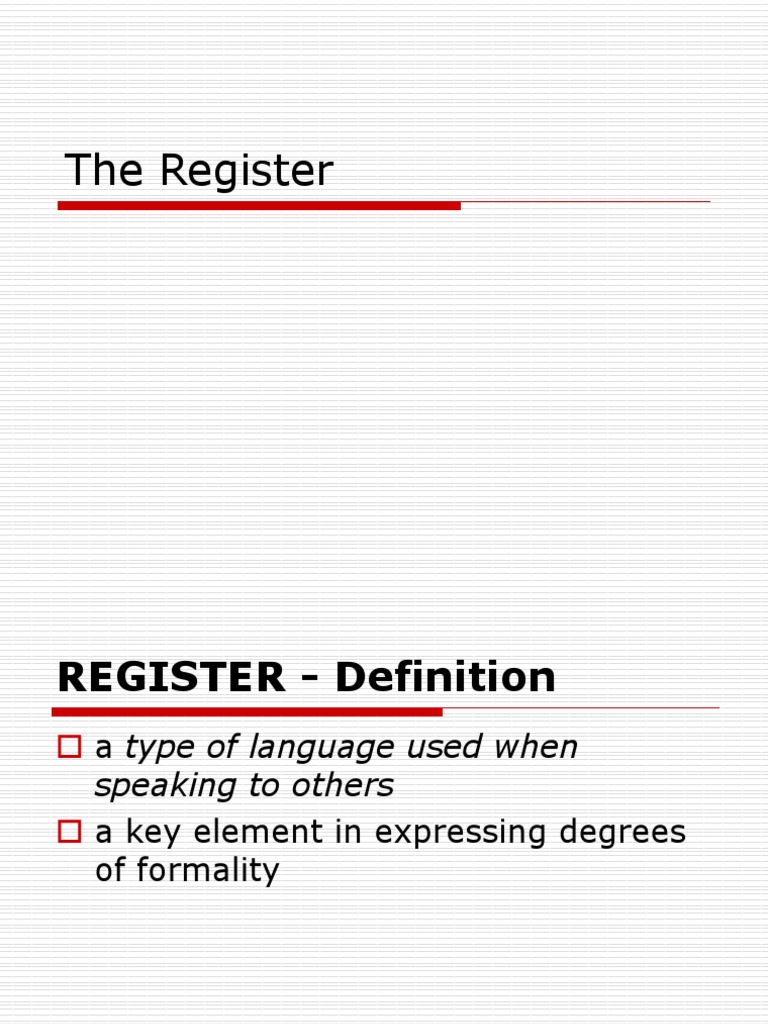 Understanding Language Registers: A Guide to Choosing the Appropriate ...