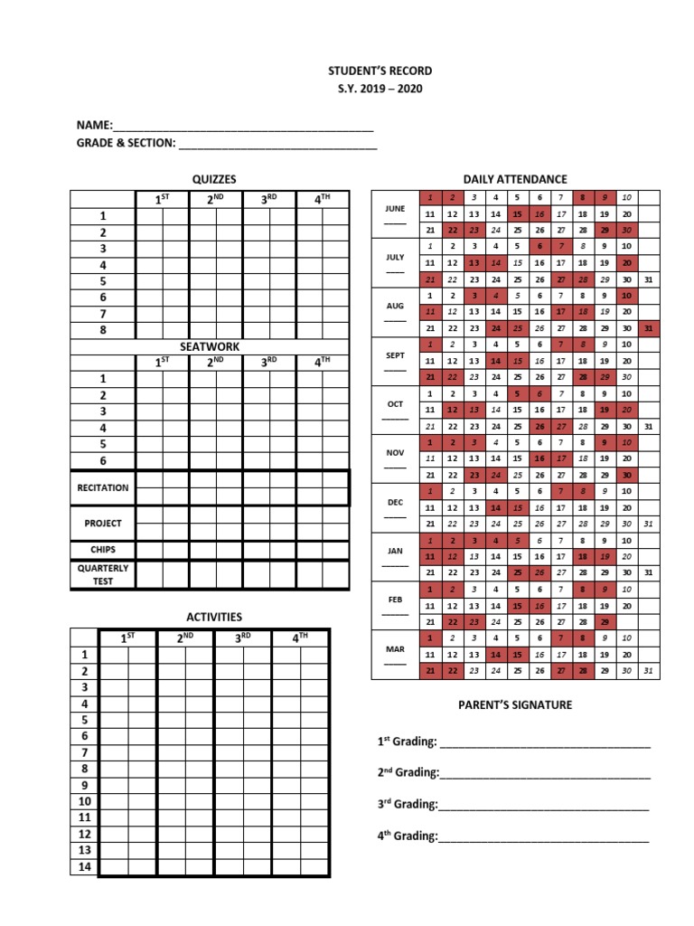 Student Record | PDF
