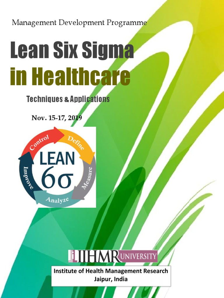 Lean Six Sigma Healthcare Pdf Six Sigma Lean Manufacturing 6962