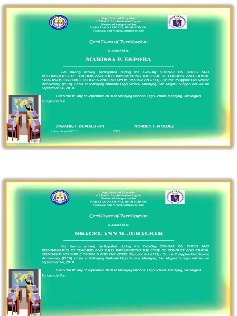 Marissa P Espora Certificate Of Participation Pdf Public Sphere