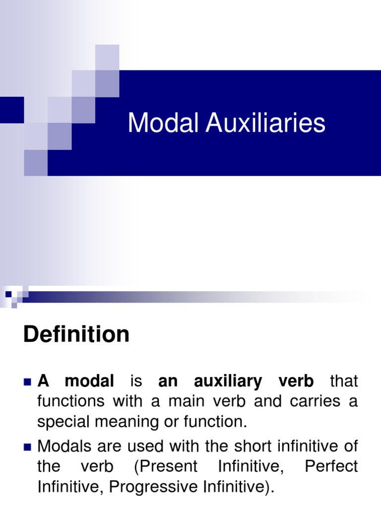 Modal Auxiliaries | PDF | Grammar | Syntax