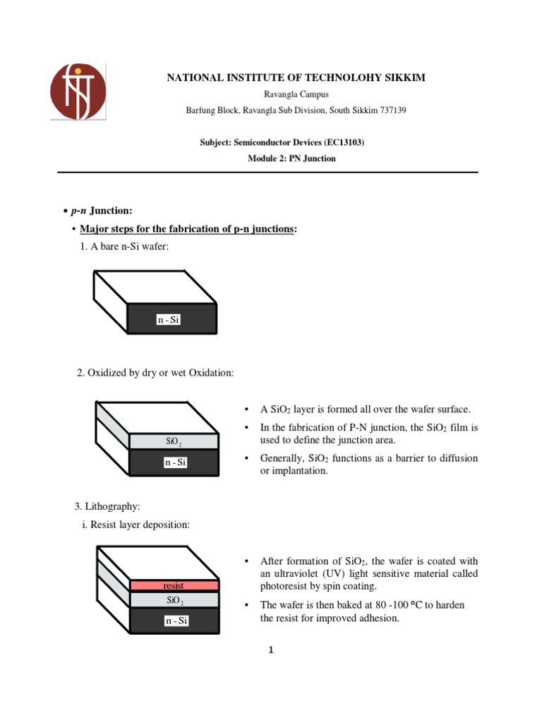 Semiconductor Devices Module 2 Pdf Pdf P N Junction Condensed