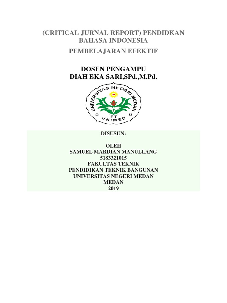 CJR Bahasa Indonesia | PDF