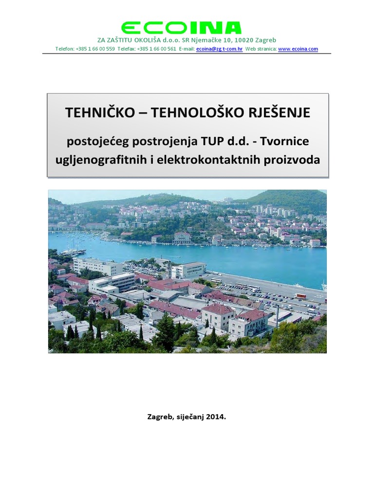 Tehnicko-Tehnolosko Rjesenje (TUP) | PDF
