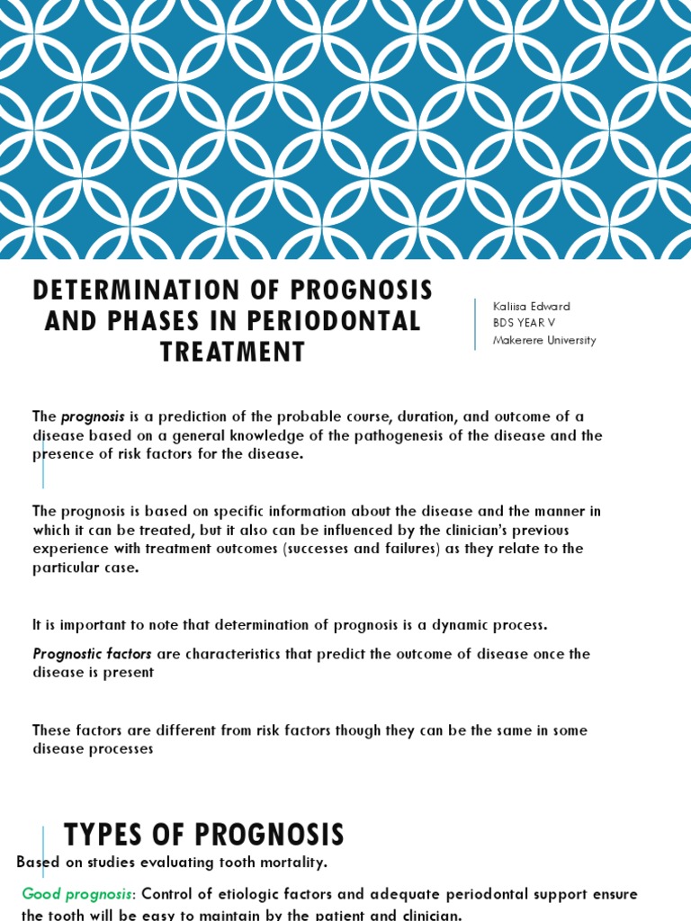 Determination of Prognosis. | PDF | Human Tooth | Dentistry Branches