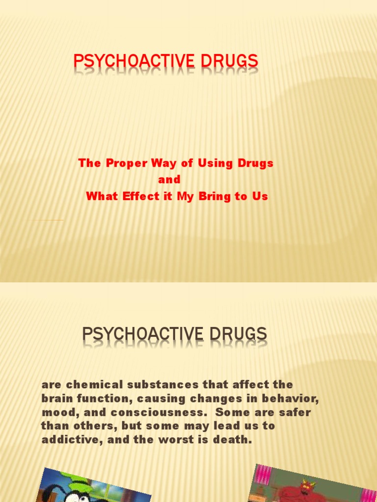 Understanding the Effects and Risks of Common Psychoactive Drugs | PDF ...