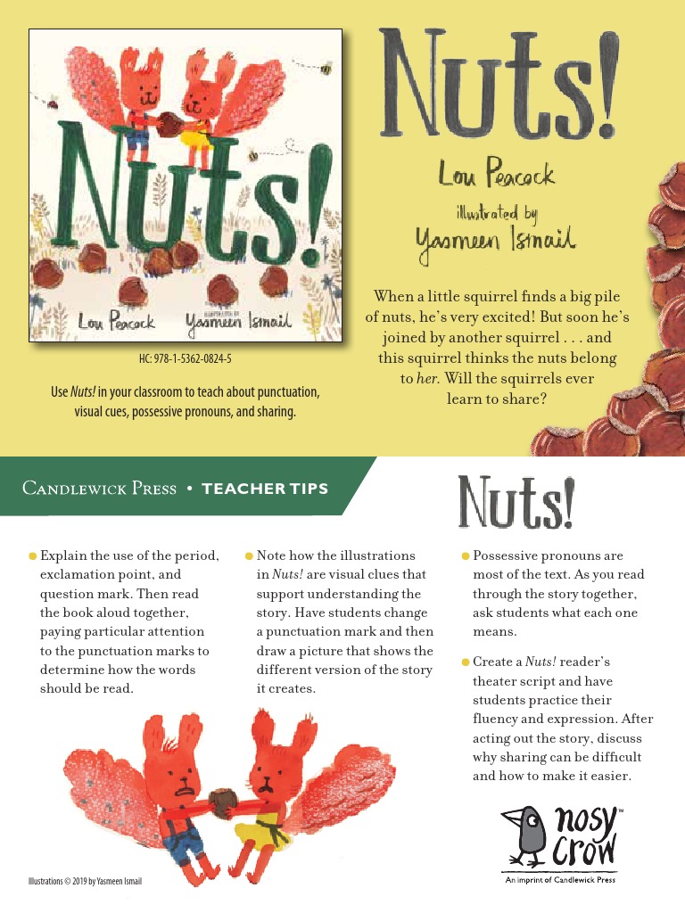 Use Nuts! in your classroom to teach about punctuation, visual cues ...