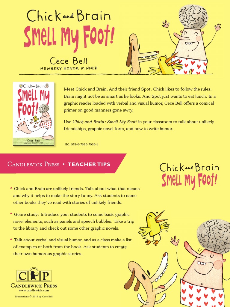 Chick & Brain: Smell My Foot! Teacher Tip Card | PDF