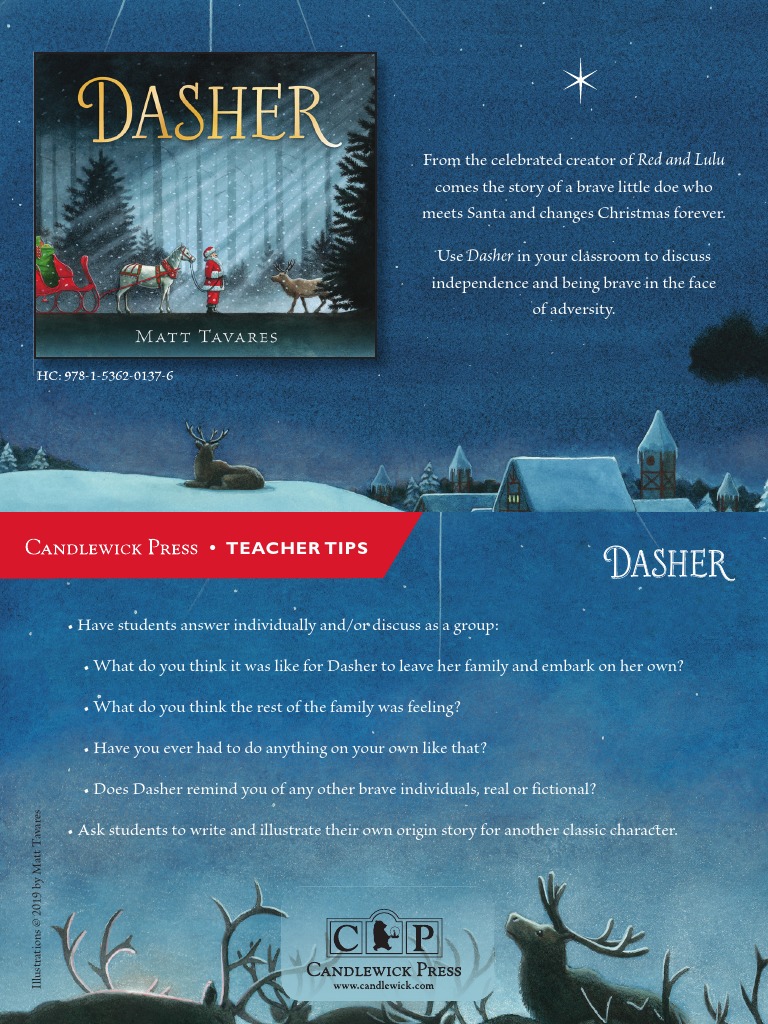 Dasher Teacher Tip Card | PDF | Religion & Spirituality | General Fiction